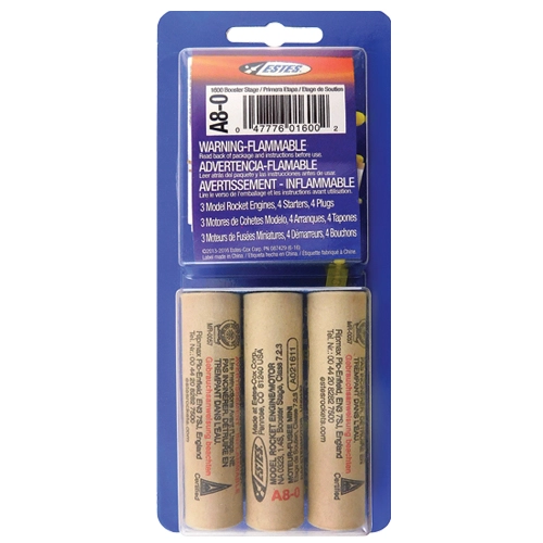 Rocket Motors And Consumables Estes Model Rocket Motors Estes A8 0