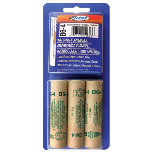 Rocket Motors And Consumables Estes Model Rocket Motors Estes B6 4